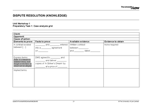 An Overview of Civil Dispute Resolution Tutorial - We recommend you ...