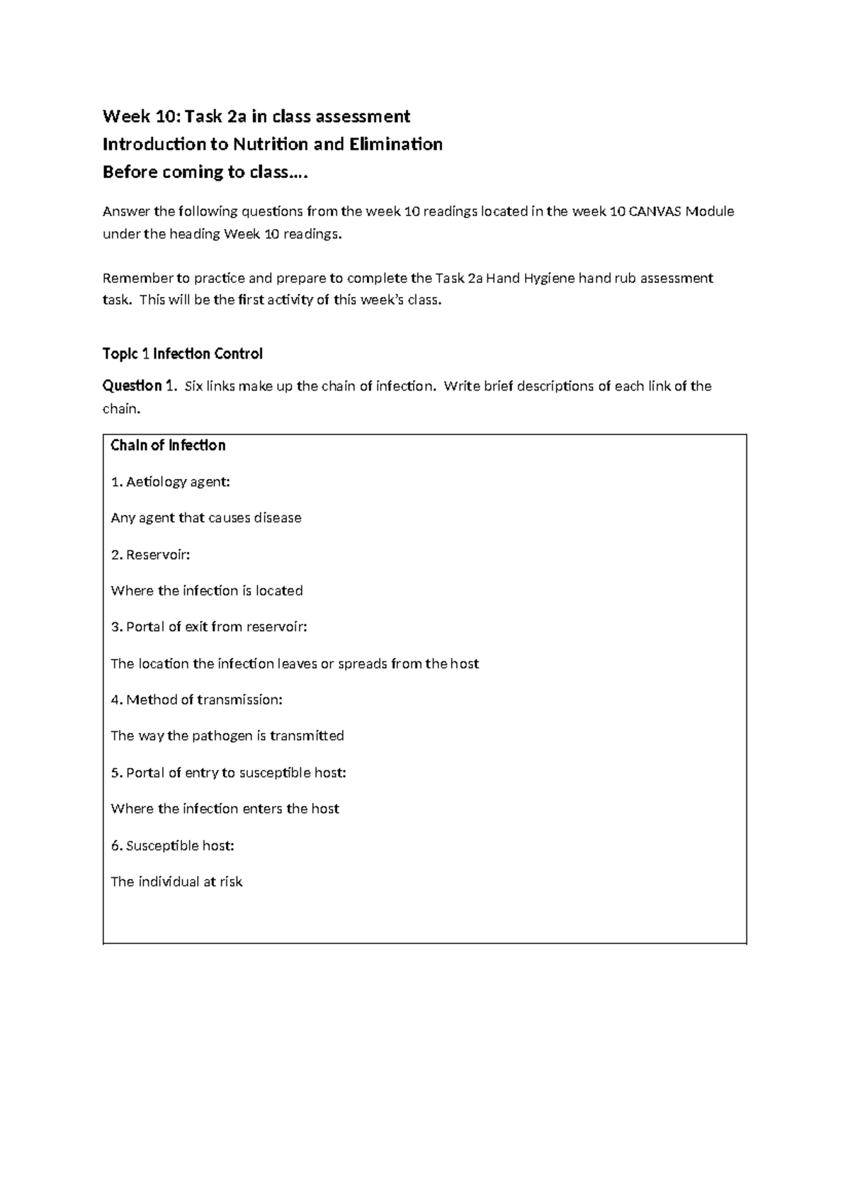 WB Wk 10 2024 - Summary Practice Foundations - Week 10: Task 2a in ...