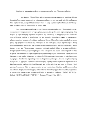 Pageant Questions - Kung ikaw ay bibigyan pa ng isang pagkakataon na ...