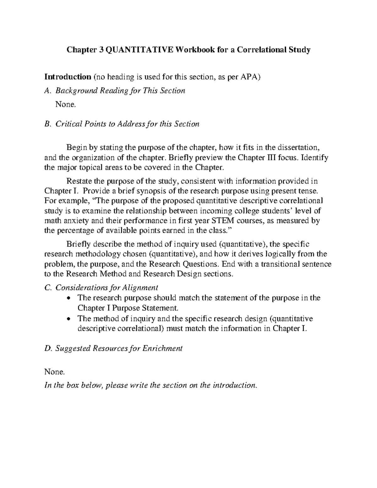 3Correlation - Correlation - Chapter 3 QUANTITATIVE Workbook for a ...