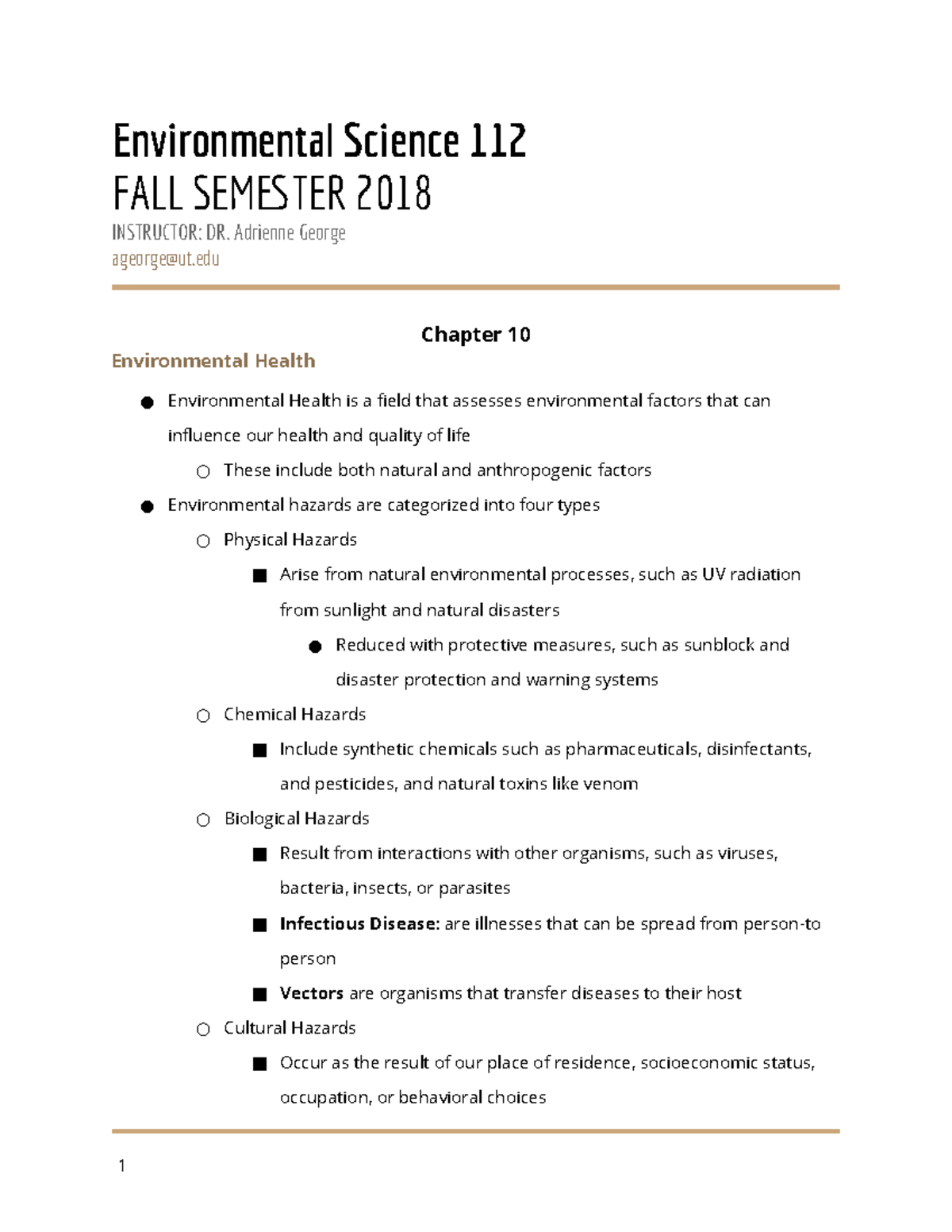 ENS-112 Environmental Science Chapter 10 - Environmental Science 112 ...