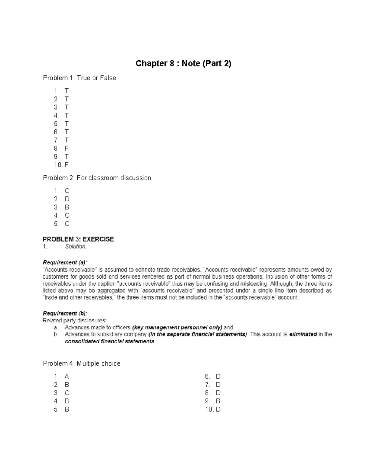 Copy of C8- Solman- Note part 2 - Chapter 8 : Note (Part 2) Problem 1 ...