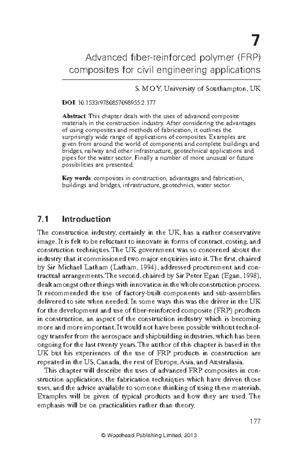Advanced FRP Material - 177 7 Advanced fiber-reinforced polymer (FRP ...