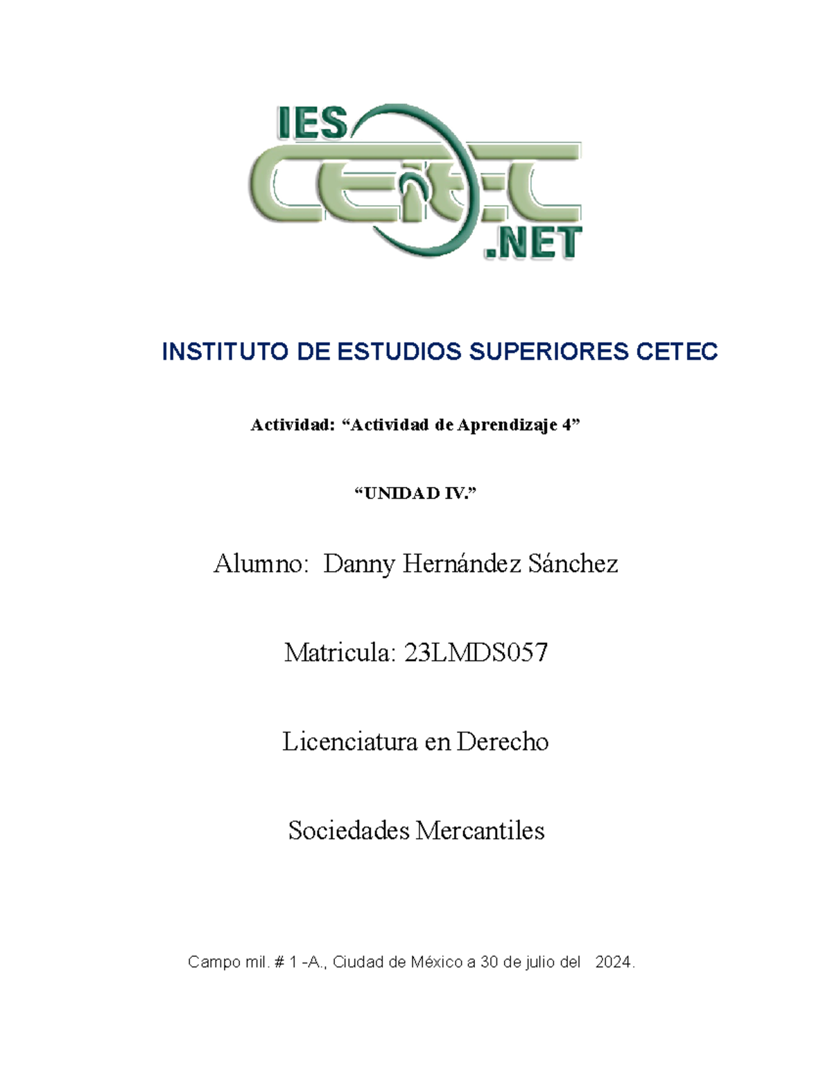 23lmds057 uni4 Comerciante - INSTITUTO DE ESTUDIOS SUPERIORES CETEC ...