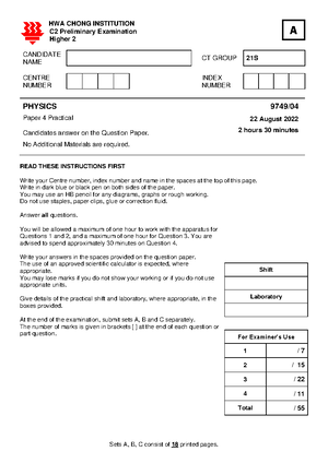 Physics formula sheet - For a levels - Cambridge International AS and A ...