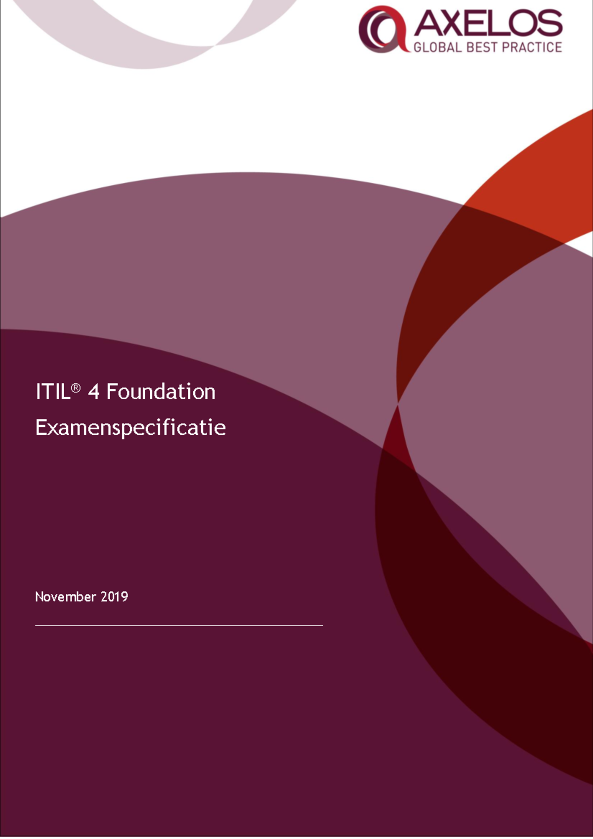 ITIL examenspecificatie - Copyright © AXELOS Limited 2019. AXELOSÆ, het ...