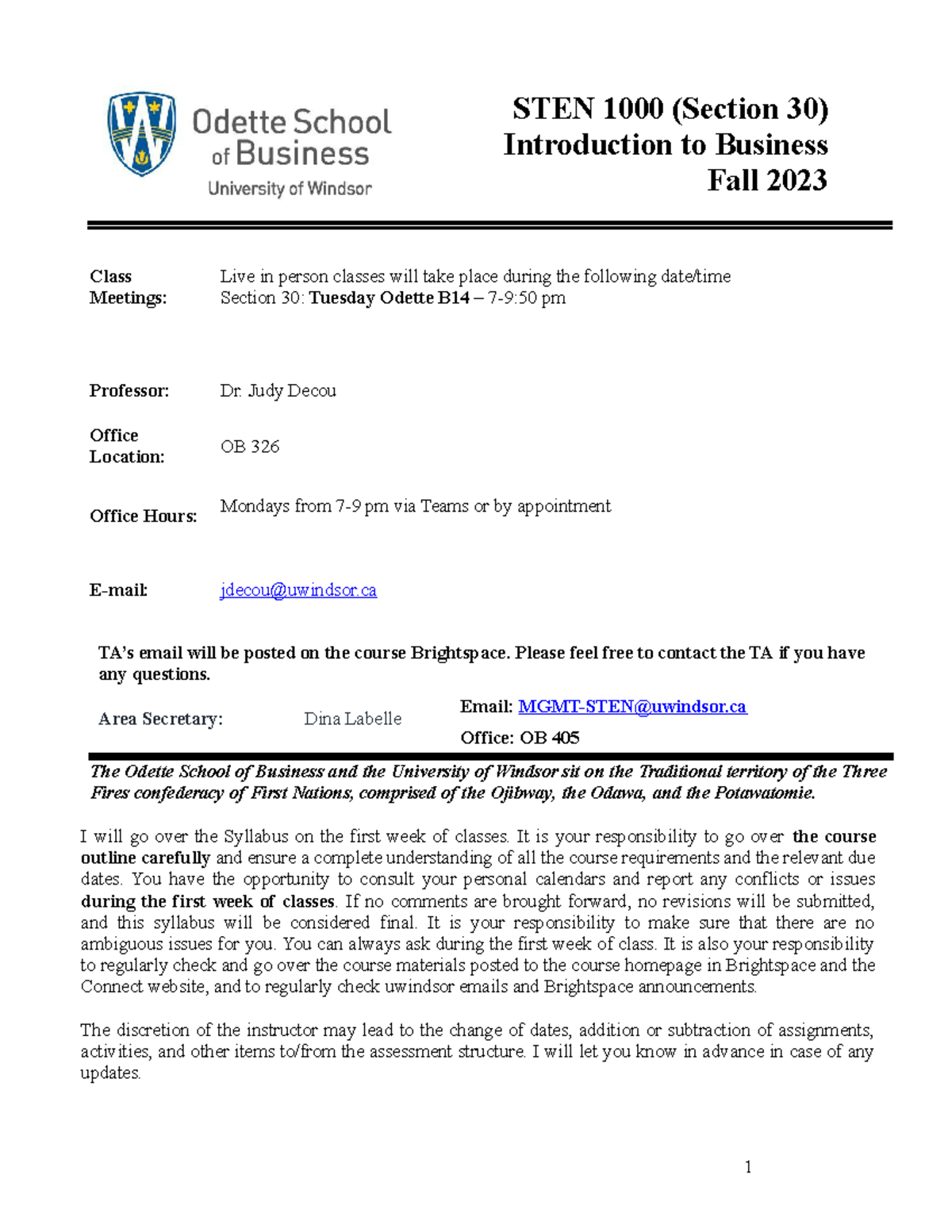 STEN 1000 Sec 30 CO F23 Decou 1 - STEN 1000 (Section 30) Introduction ...