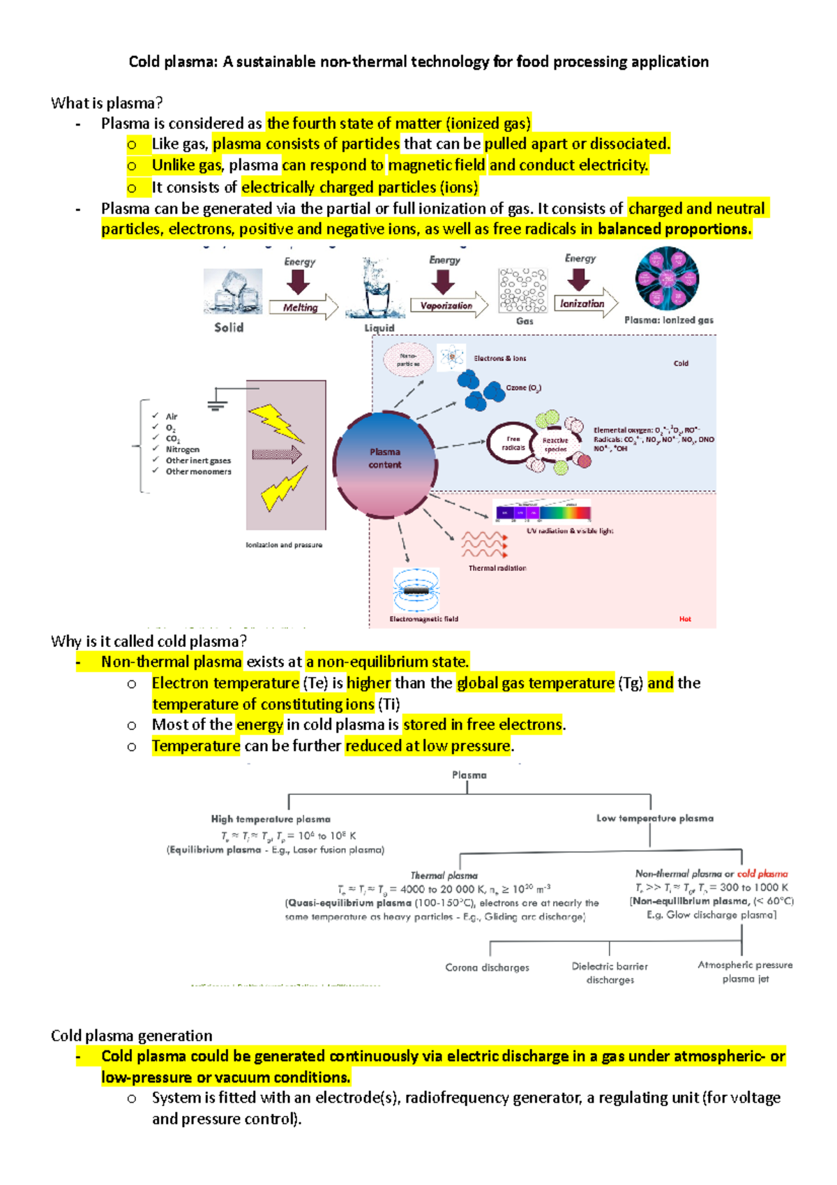 Cold plasma - .hfufytdtyfy - Cold plasma: A sustainable non-thermal ...