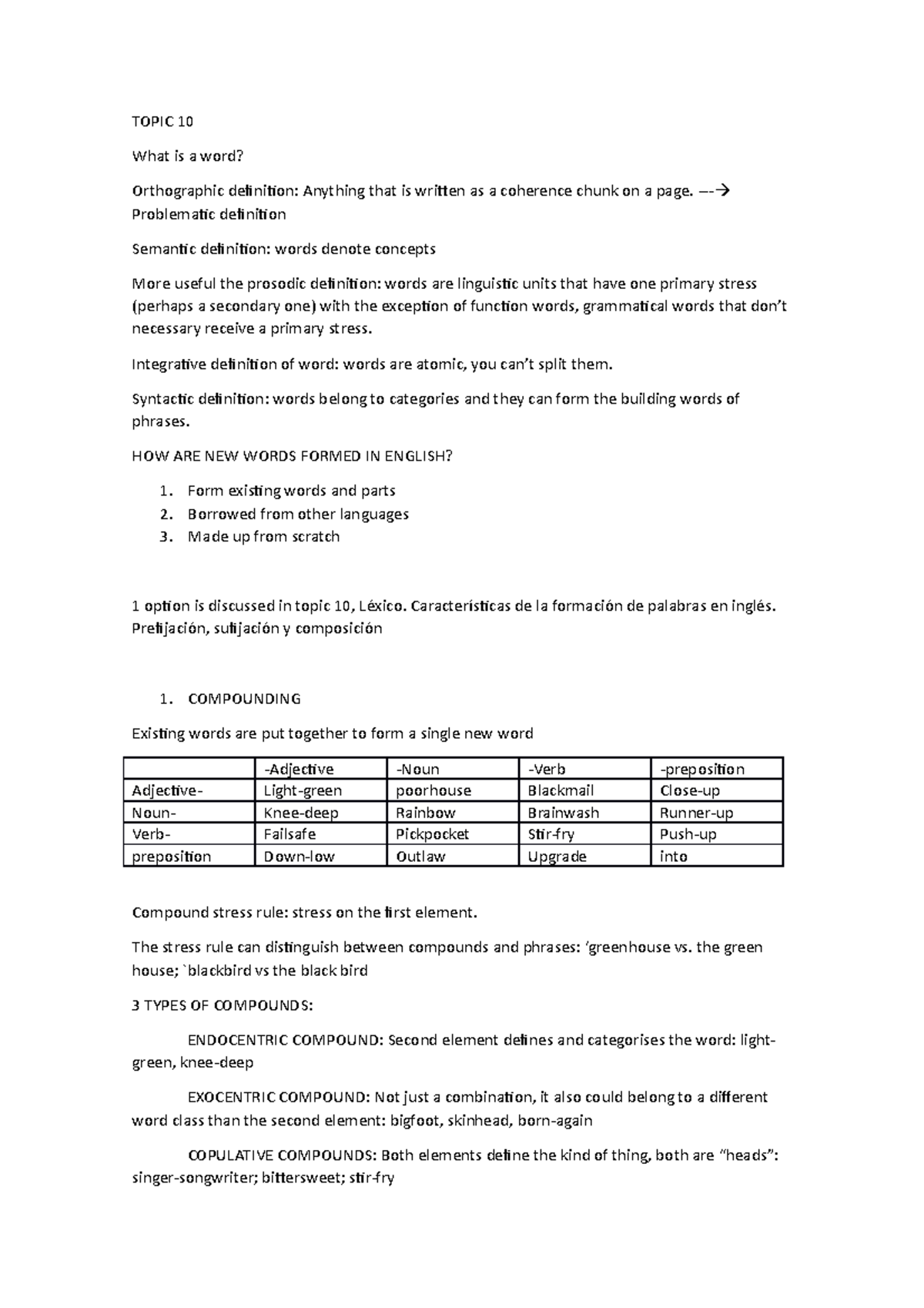 Topic 10 - Resumen tema 10 oposiciones inglés secundaria - TOPIC 10 ...