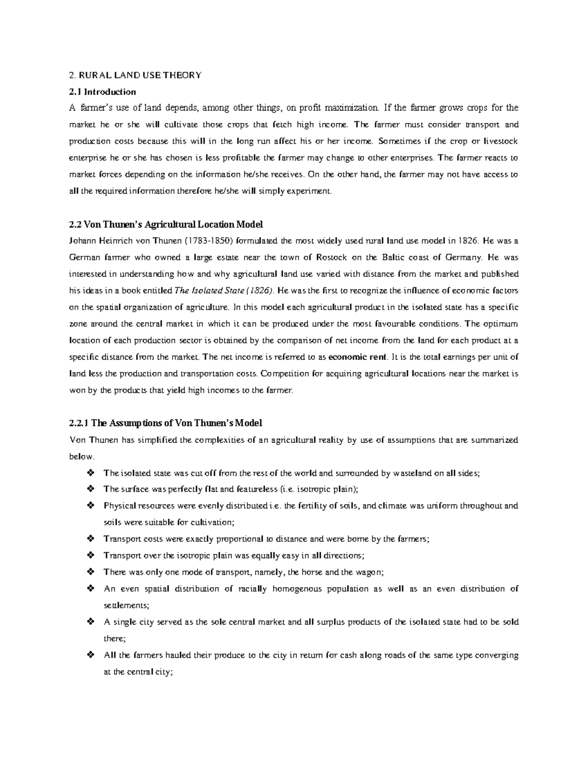 GEO 410 - Lecture TWO-1 - Summary Introduction to Hydrology - 2. RURAL ...