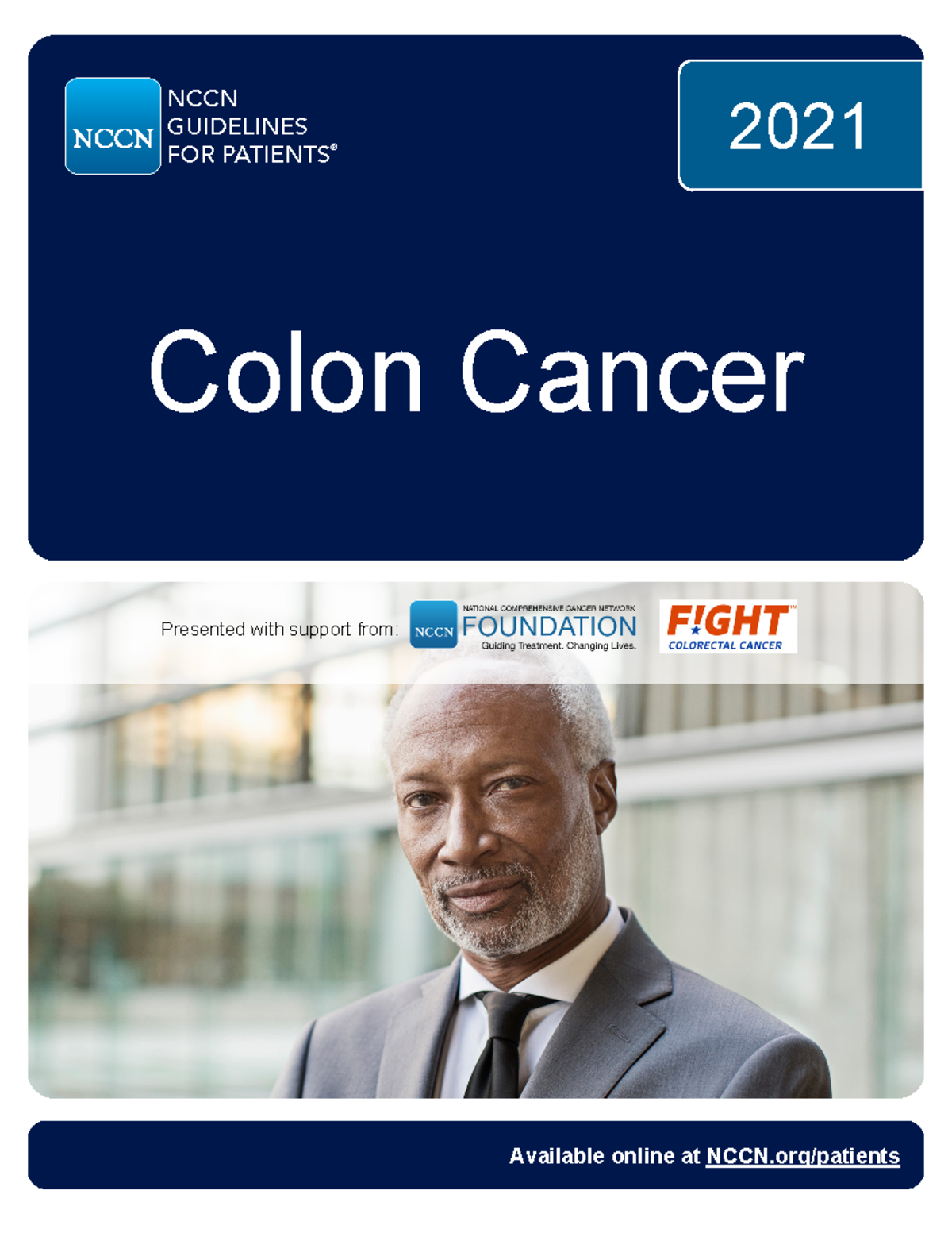 NCCN ca colon 2021 for patients - Available online at NCCN/patients ...