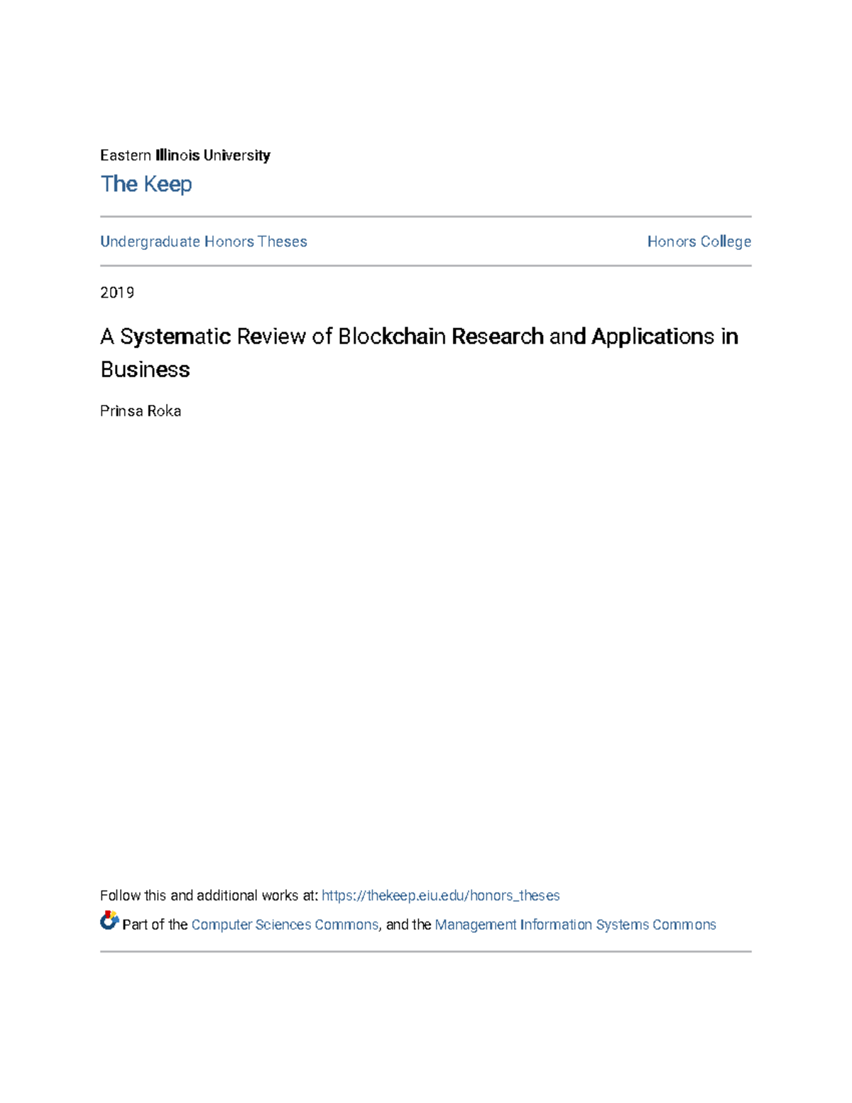 A Systematic Review of Blockchain Research and Applications in Bu ...