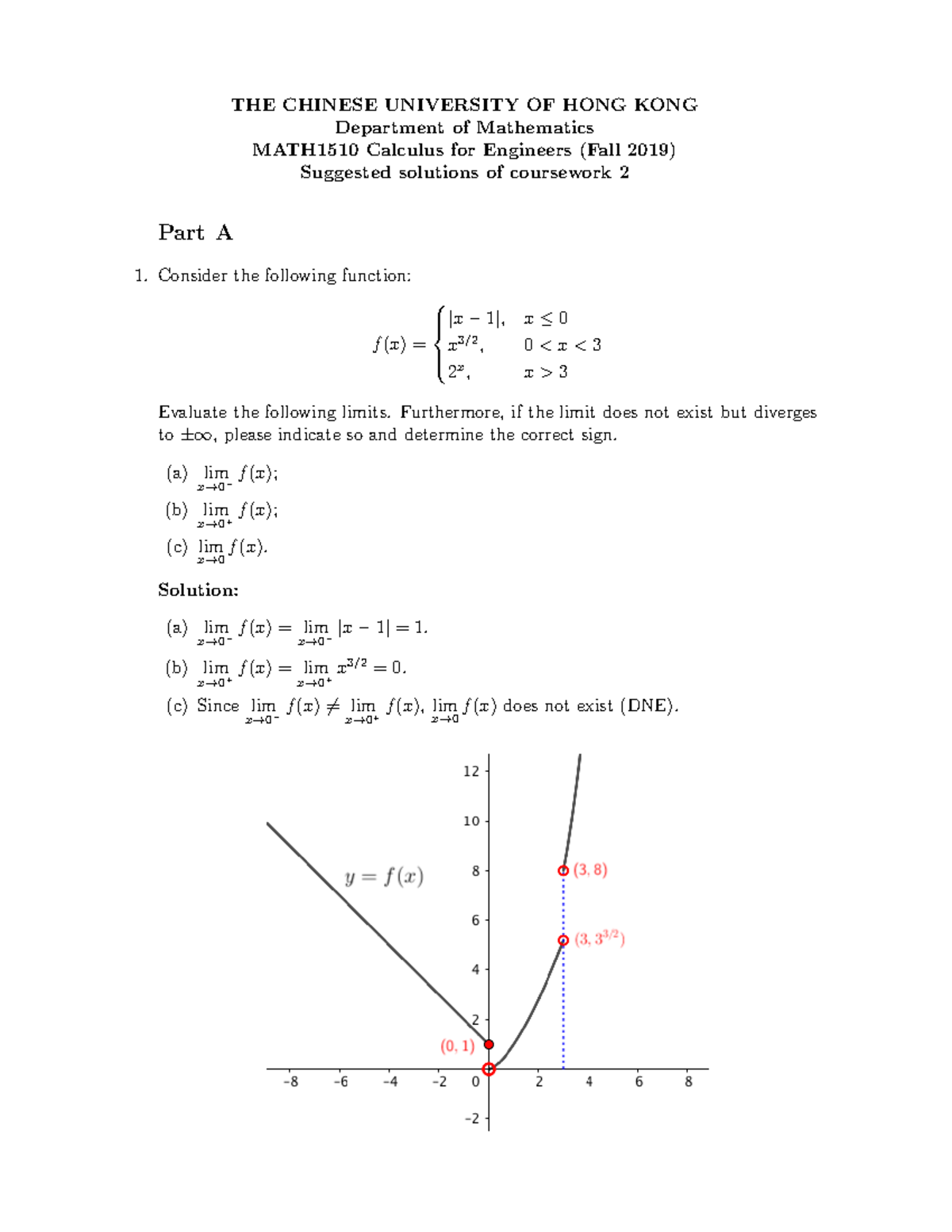 CW2 sol - THE CHINESE UNIVERSITY OF HONG KONG Department of Mathematics ...