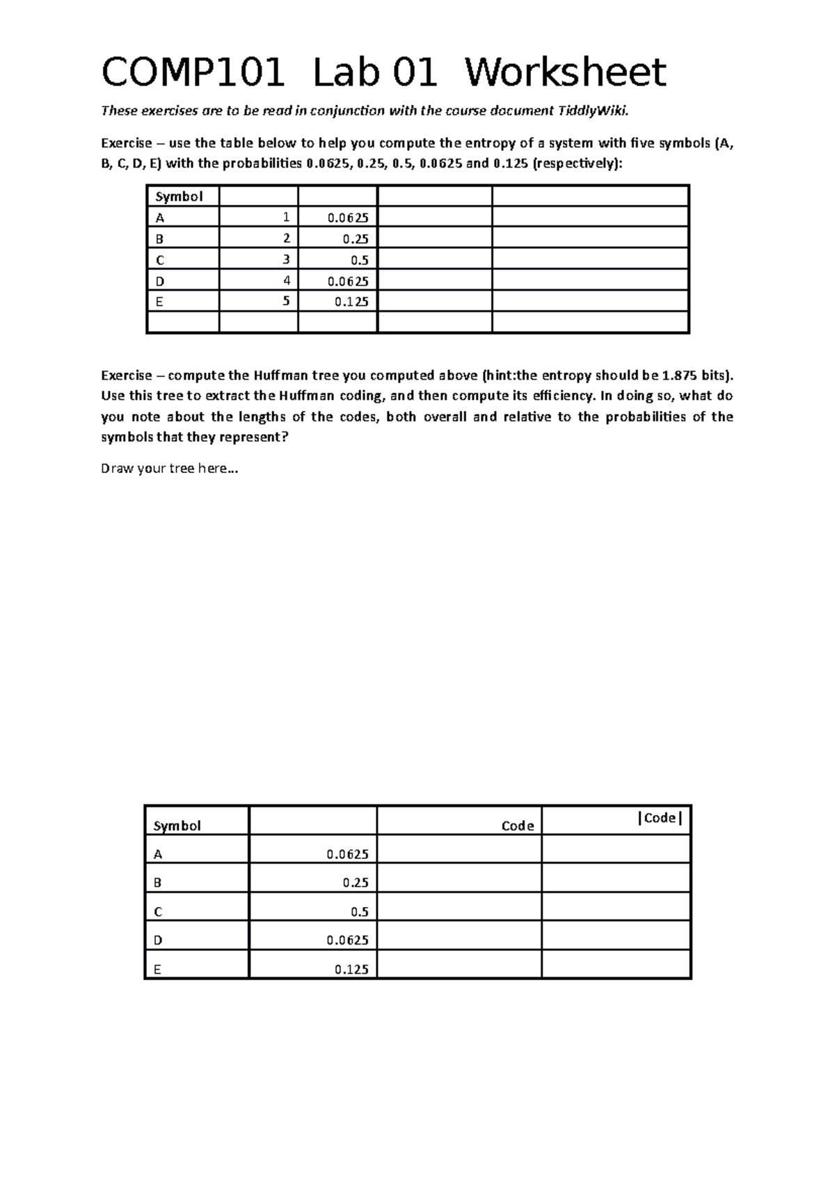 Lab01-Worksheet - LAB01 Workout for revision purposes - General computer programing - StuDocu