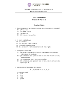 Aseba CBCL Questionário DE Comportamentos DA Criança - Avaliação ...
