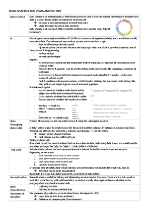 Chapter 1 R basics Data Analysis and Visualization in R (IN2339 ...