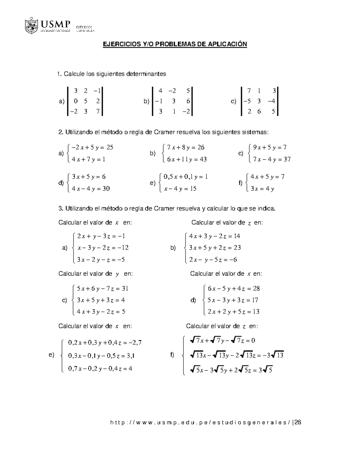 Determinantes Parte 3 - Yyh - h t t p : / / w w w. u s m p. e d u. p e ...