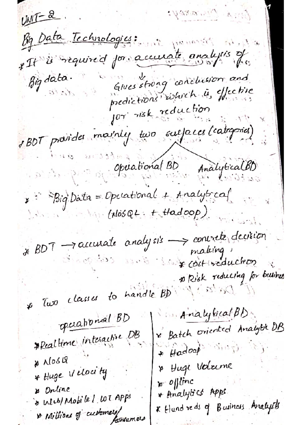 Bda Unit 2 Big Data Analytics Lecture Notes Unit 2 Computer Science And Engineering Data 2481