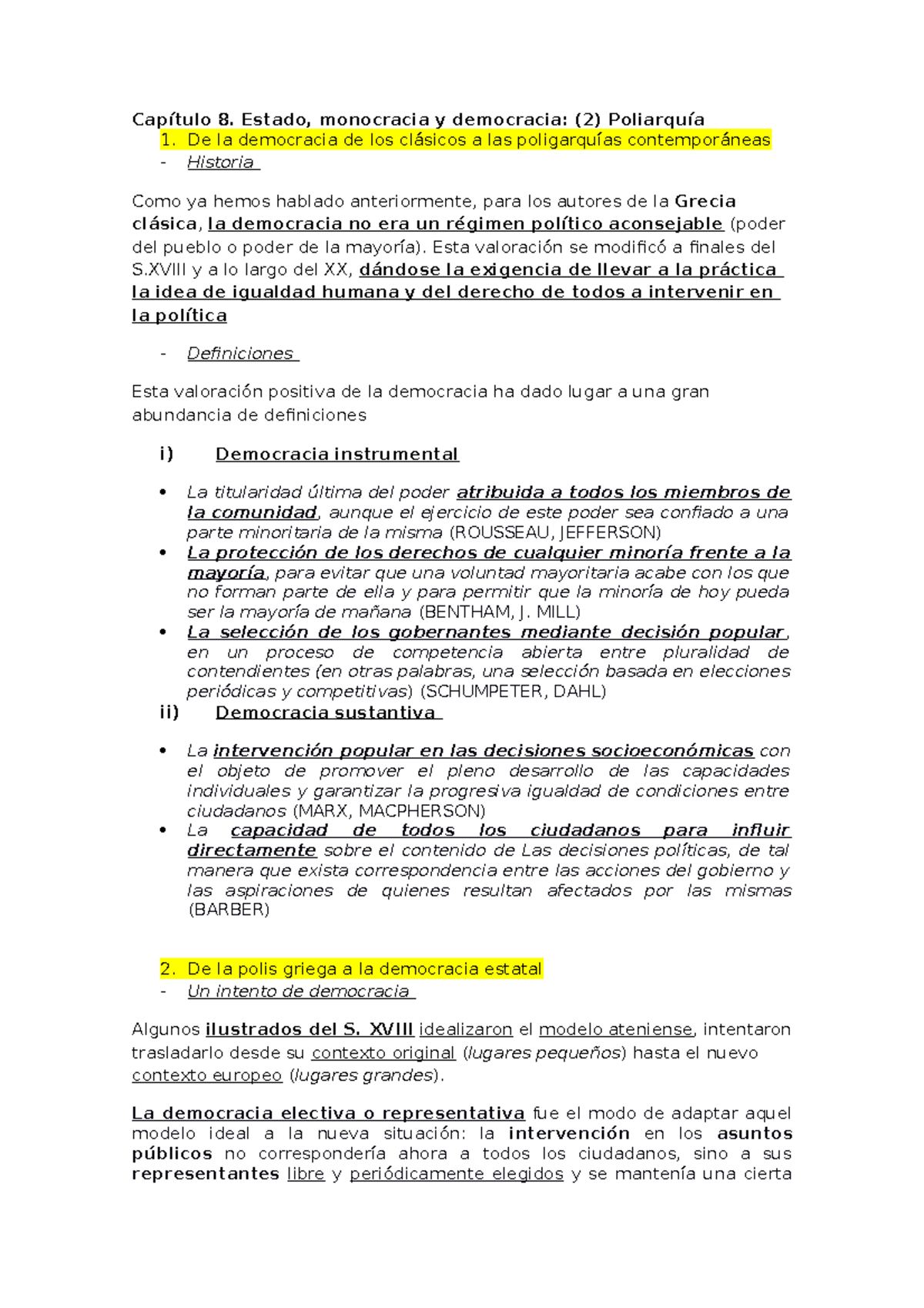 Capitulo 8 - Ciencia política. Un manual - Capítulo 8. Estado ...
