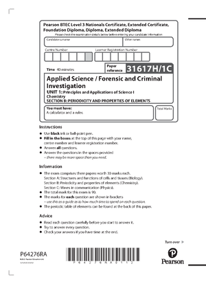Unit-1-Revision-Guide compressed - BTEC Applied Science Unit 1 Revision Guide GET STARTED How to ...