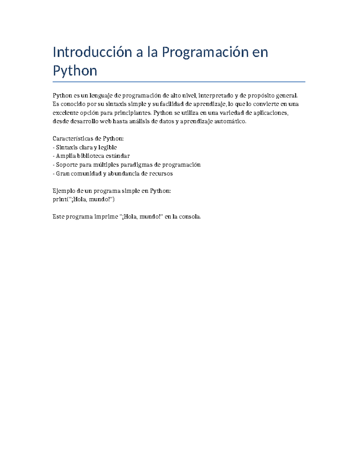Introducción a la Programación en Python - Introducción a la ...
