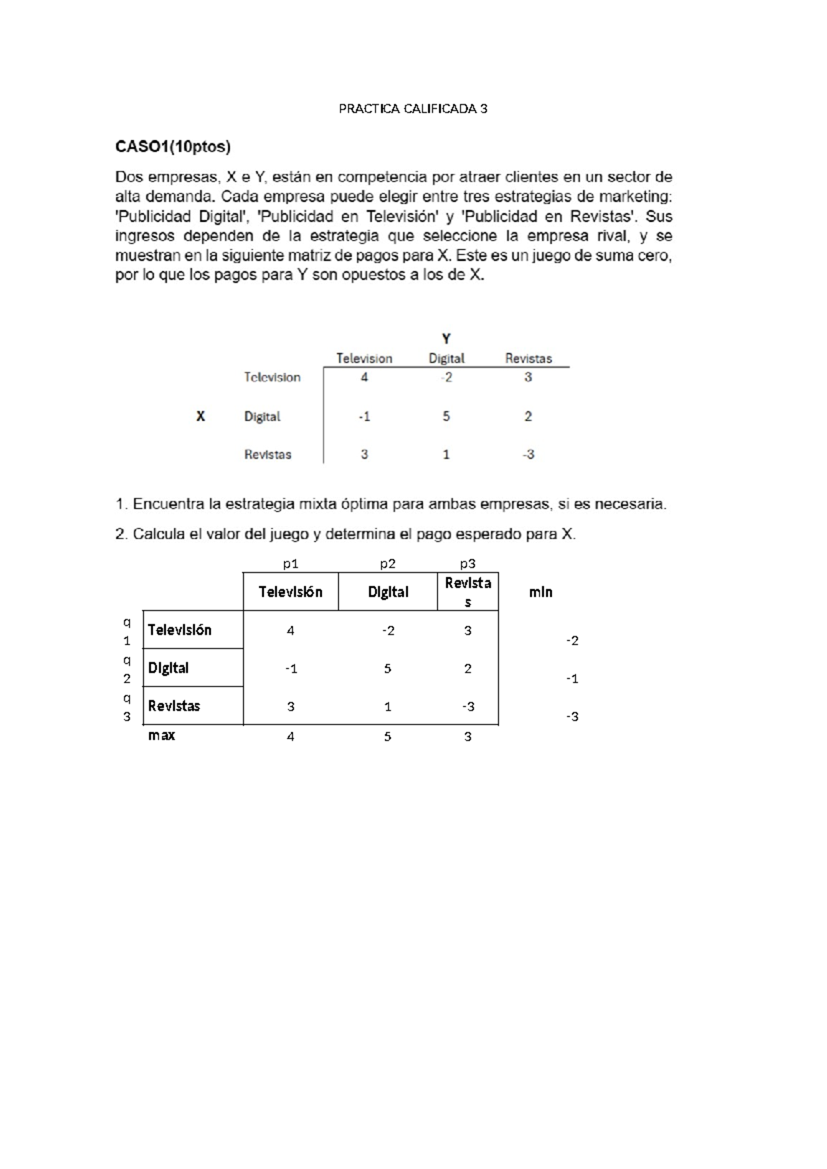 (AC-S15-PC3) Práctica Calificada 3 - PRACTICA CALIFICADA 3 p1 p2 p Televisión Digital Revista s ...