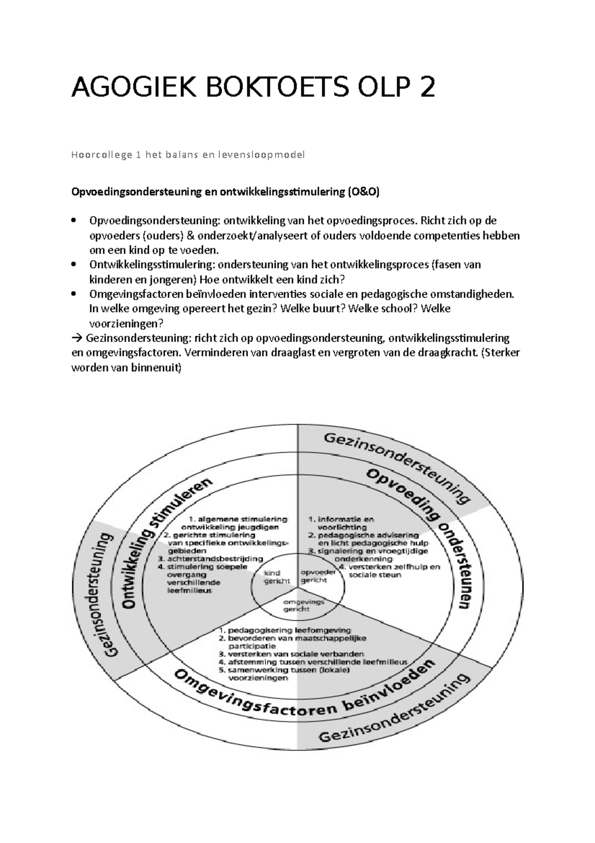 Agogiek Boktoets OLP 2 - AGOGIEK BOKTOETS OLP 2 Hoorcollege 1 het ...