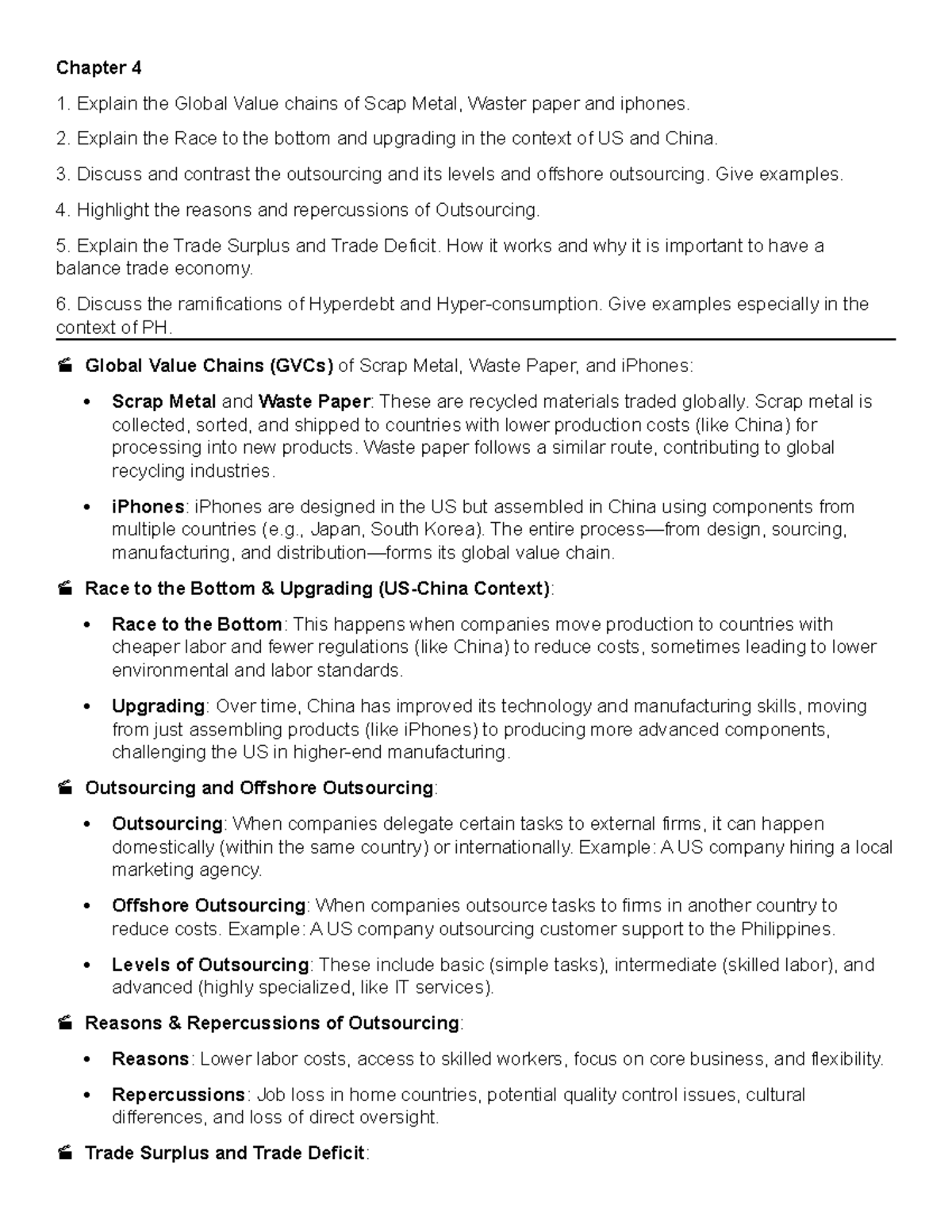 Chapter 4 and 5 Guide Questions and Answers - Chapter 4 Explain the ...
