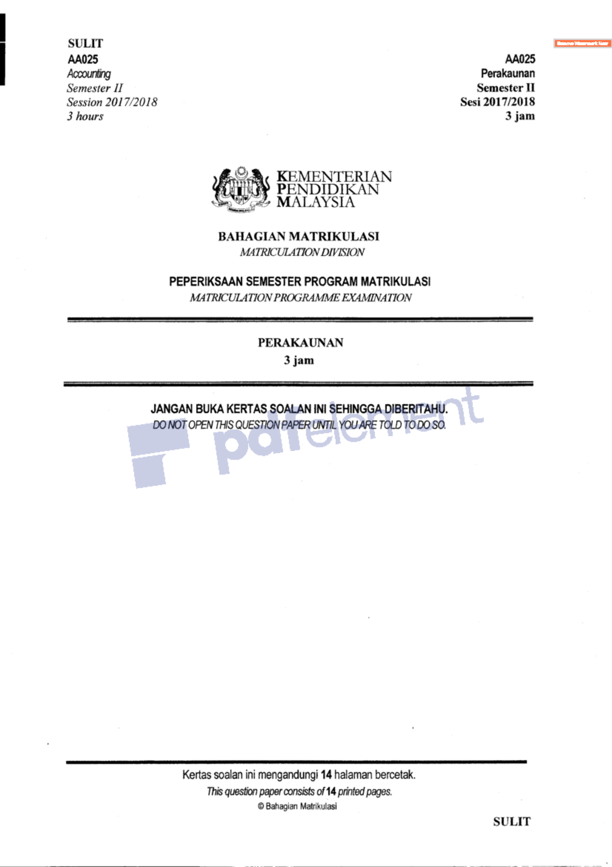[Template] Soalan PSPM AA025 2017 2018 - accounting - Studocu