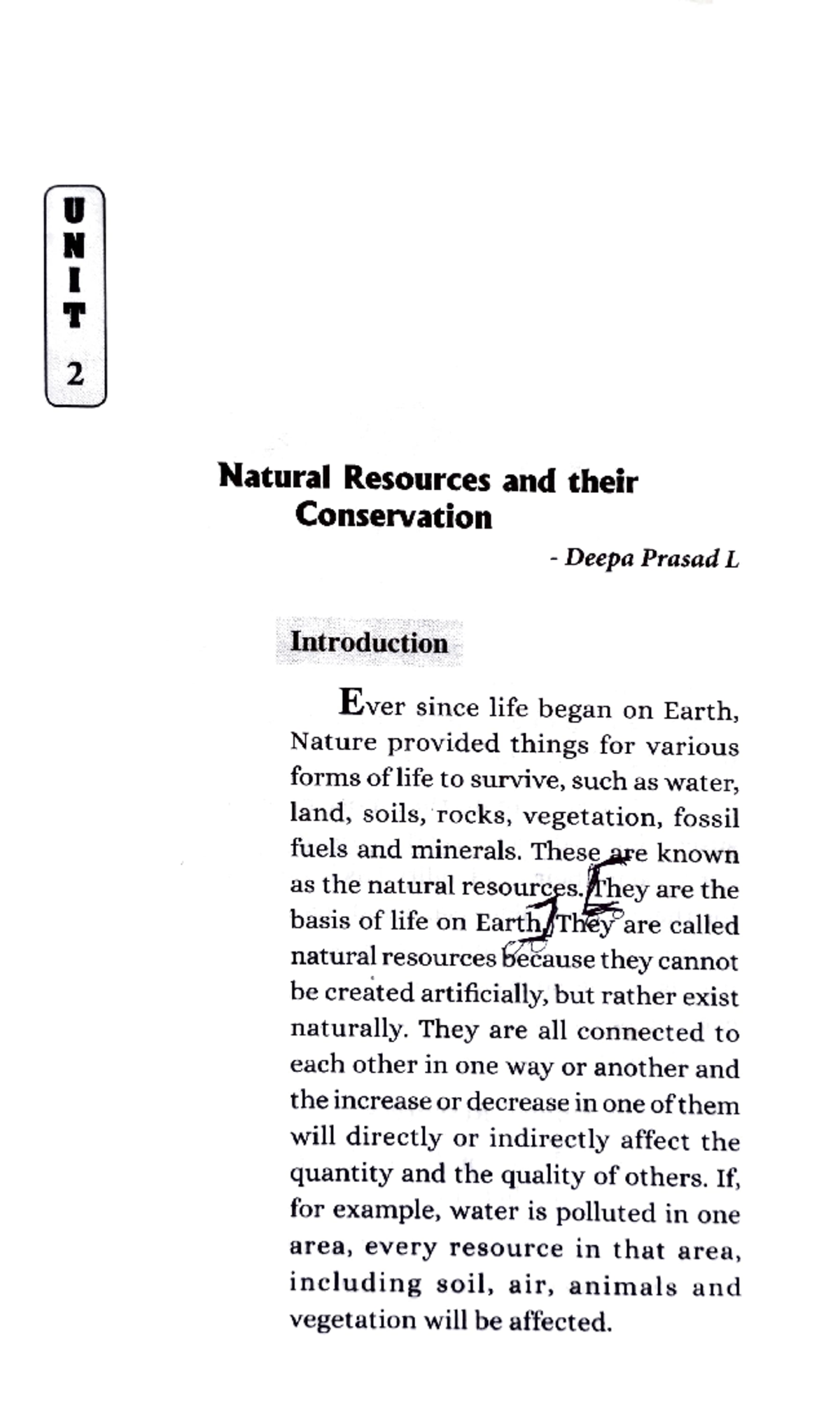 Unit 2 - Ecoscapes - Ability enhancement compulsory course - 2 Natural ...