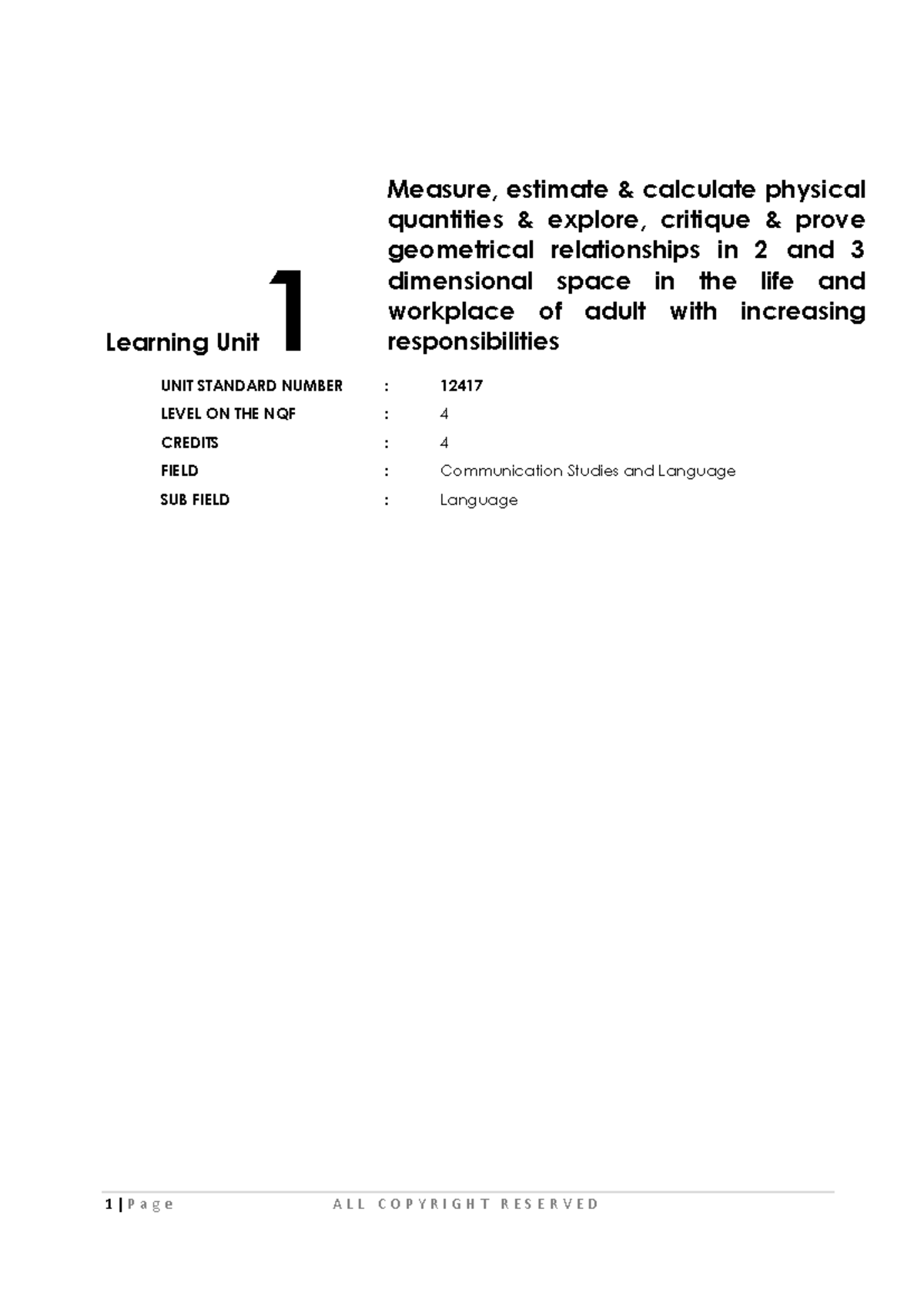 Measure, estimate & calculate physical quantities & explore, critique ...