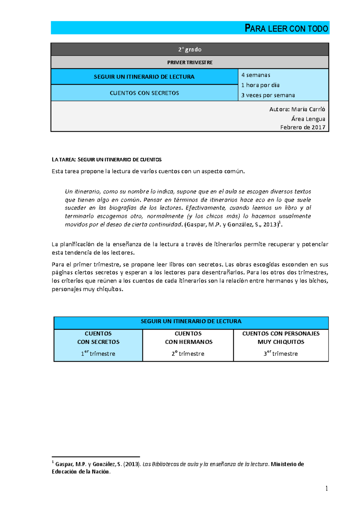 Segundo grado secretos - 2° grado PRIMER TRIMESTRE SEGUIR UN ITINERARIO ...