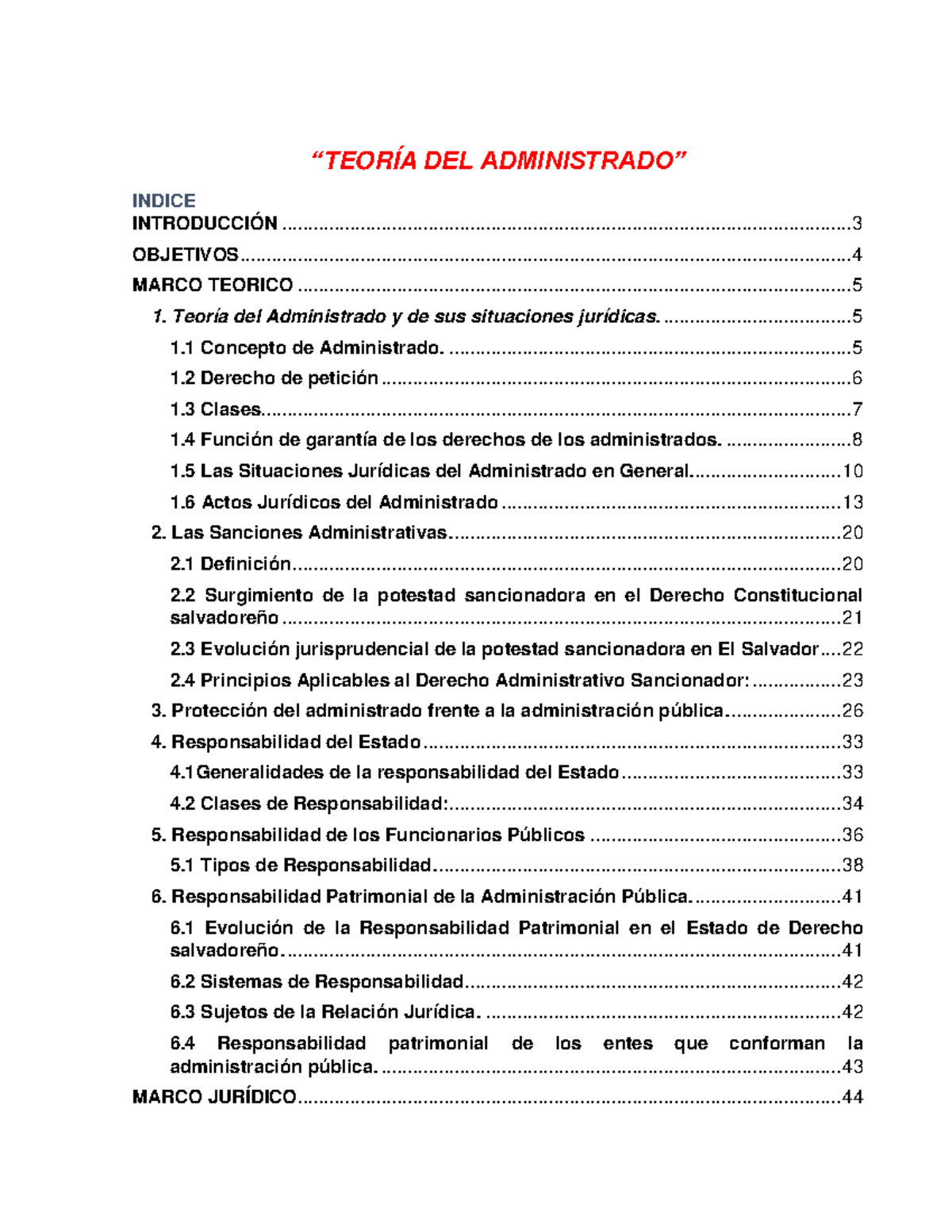 Teoría DEL Administrado”- Derecho Administrativo - Warning: TT: undefined function: 32 “TEORÍA ...
