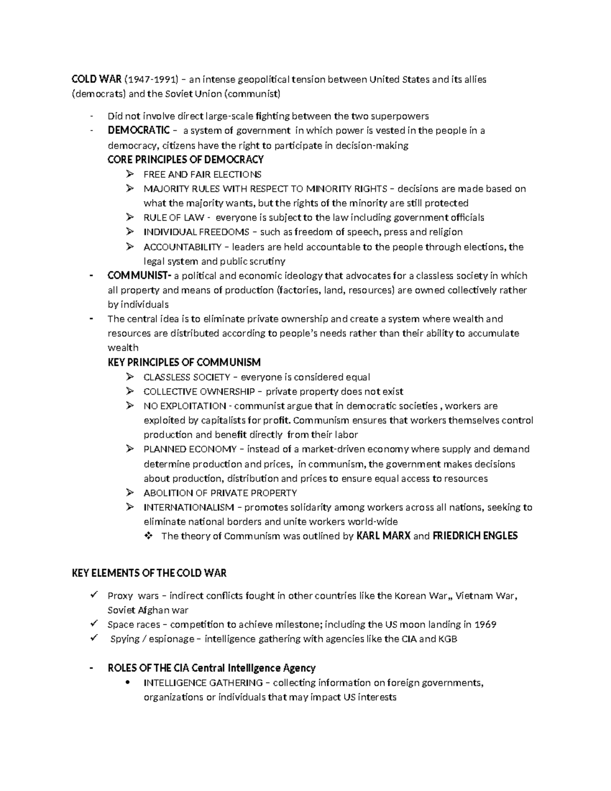 COLD-WAR - Something - COLD WAR (1947-1991) – an intense geopolitical ...