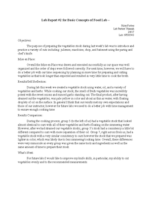 Lab Report 4 - Grains and Salads - Lab Report #4 for Basic Concepts of ...