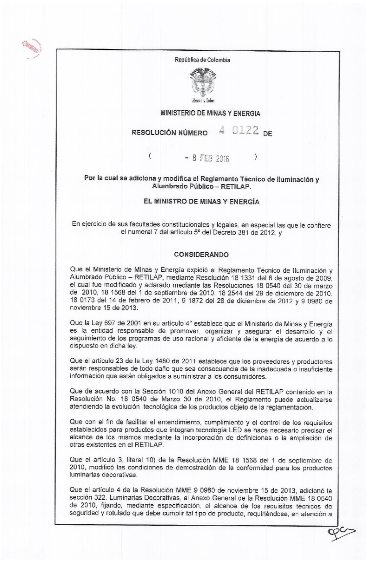 36906 Resolucion 40122 8Feb2016 - Salud Integral II - Studocu