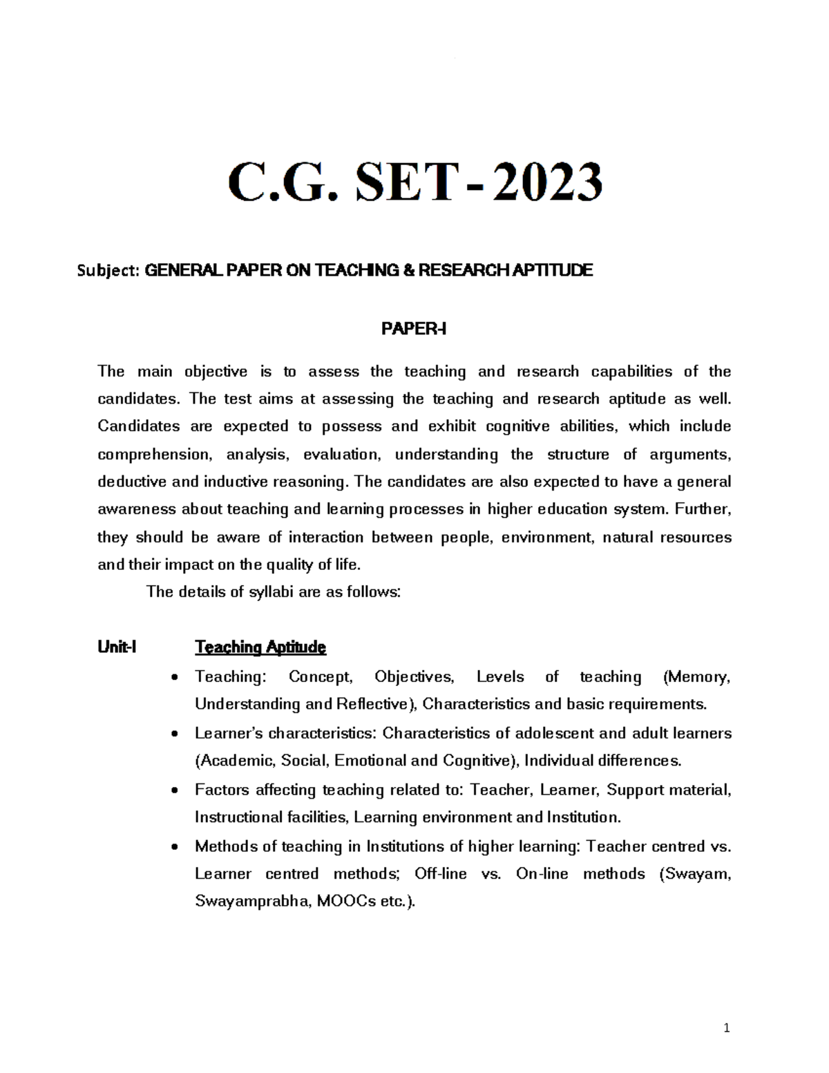 Paper-I English - Fdhyd - UNIVERSITY GRANTS COMMISSION NET BUREAU ...