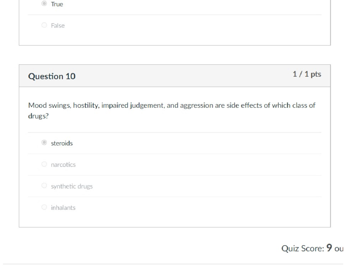 Frnsc 100 Quiz 10 - Quiz 10 - Exam 3 - Studocu