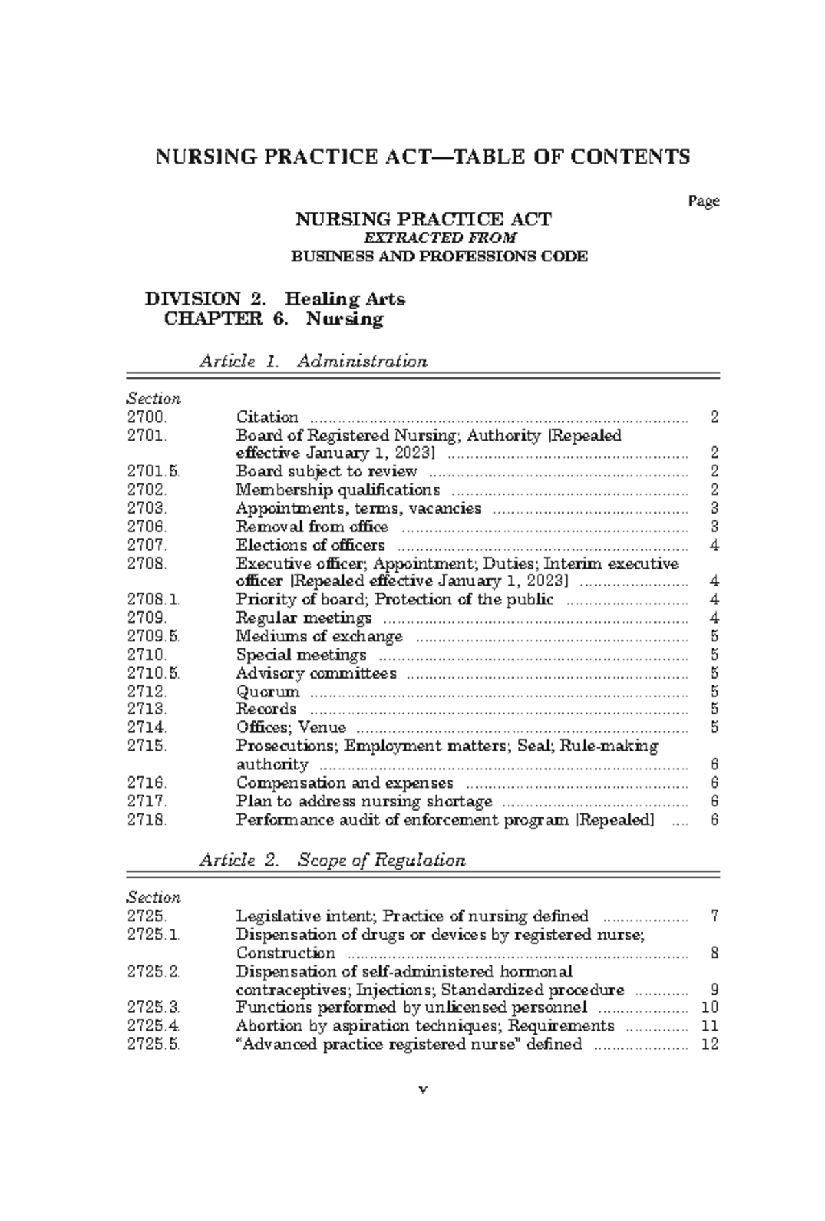 California Nursing Practice Act with Regulations - NURSING PRACTICE ACT ...