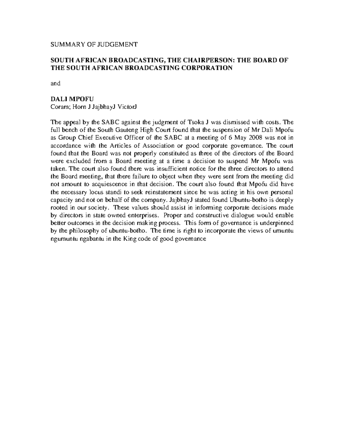 25media - This is a summary judgement on the Business entities case of ...