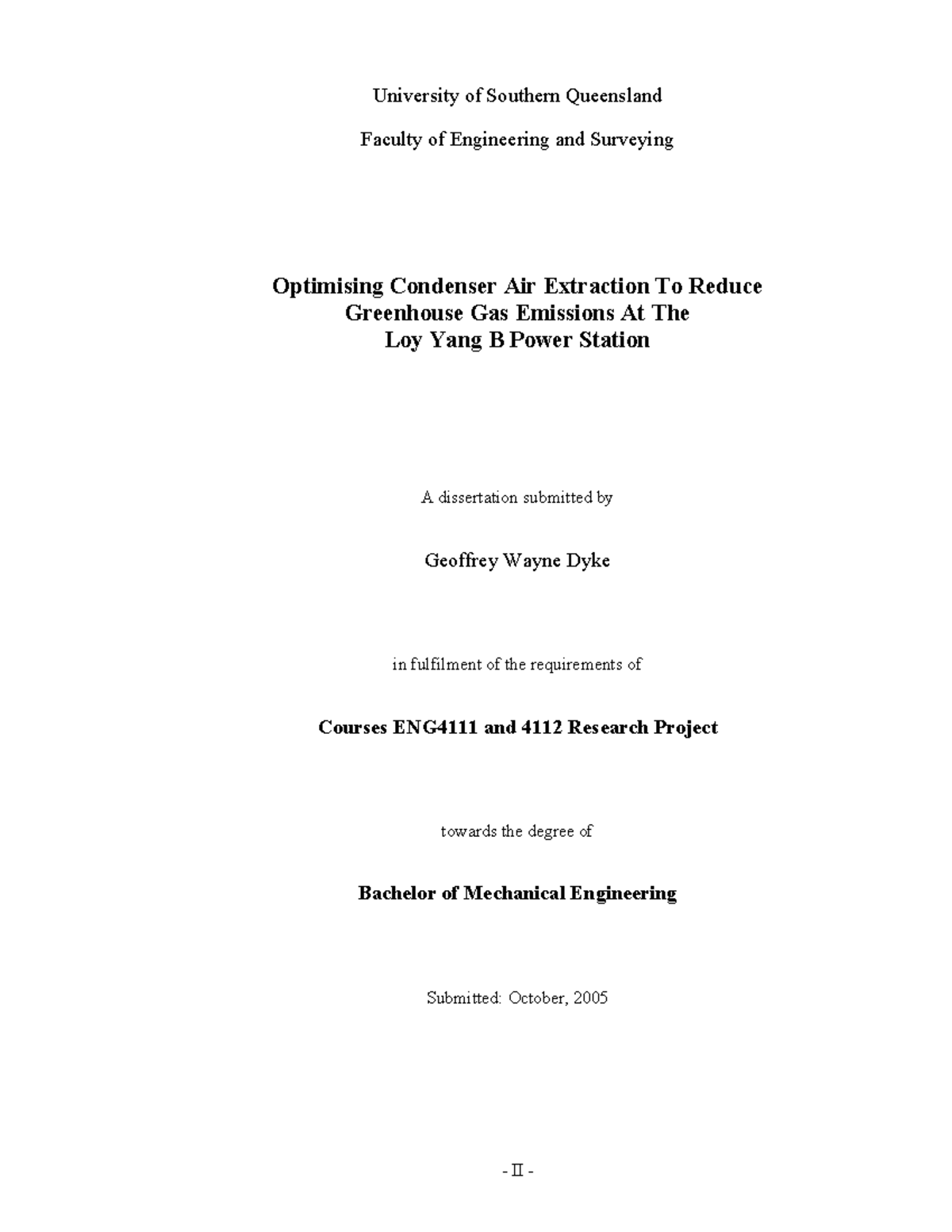 Optimising Condenser Air Extraction To Reduce Greenhouse - II ...