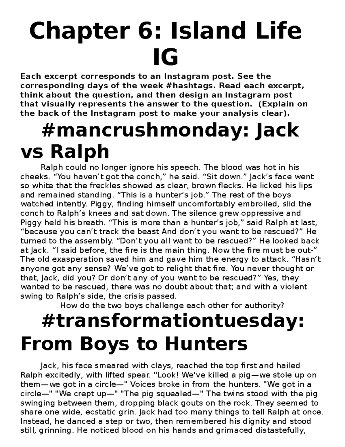 Isabelle Adams - Chapter 6 Island Life IG - Chapter 6: Island Life IG ...