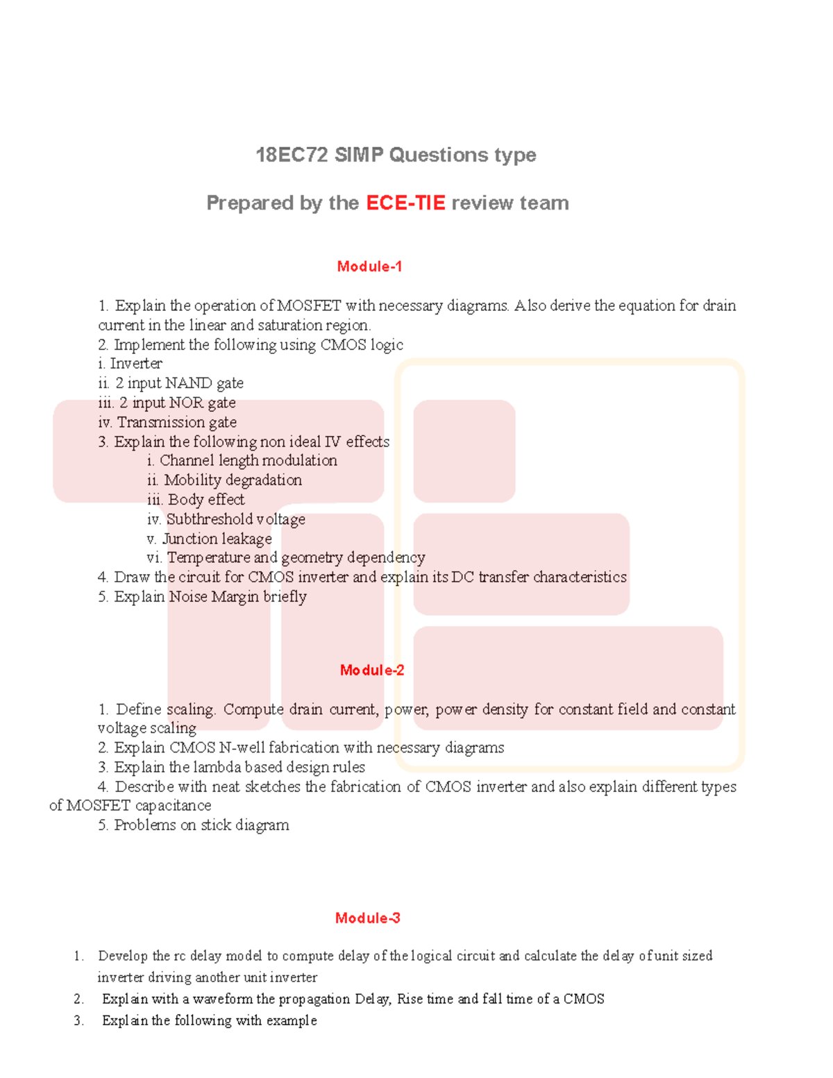 EC-72 Super-imp-tie-23 - 18EC72 SIMP Questions type Prepared by the ECE ...