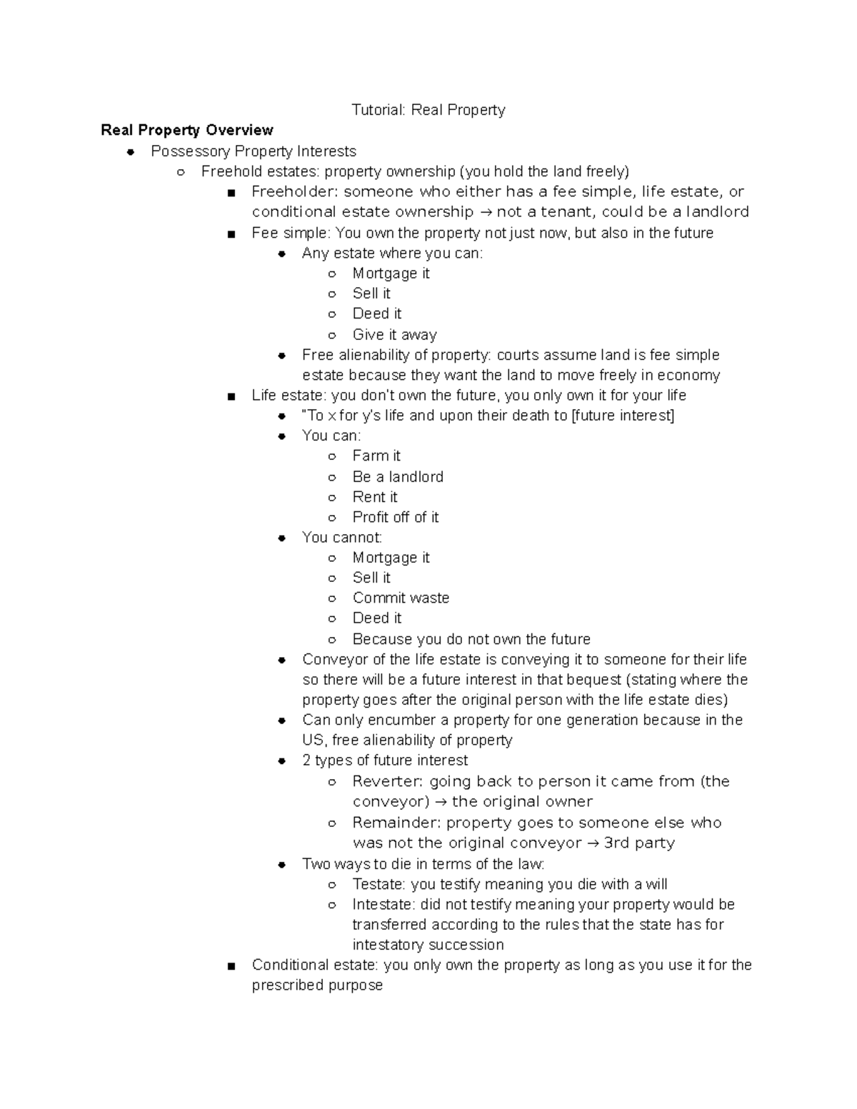 Tutorial Real Property - Tutorial: Real Property Real Property Overview ...