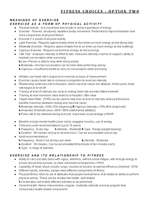 Pdhpe - Prelim Notes Better Health For Individuals - B E T T E R H E A ...