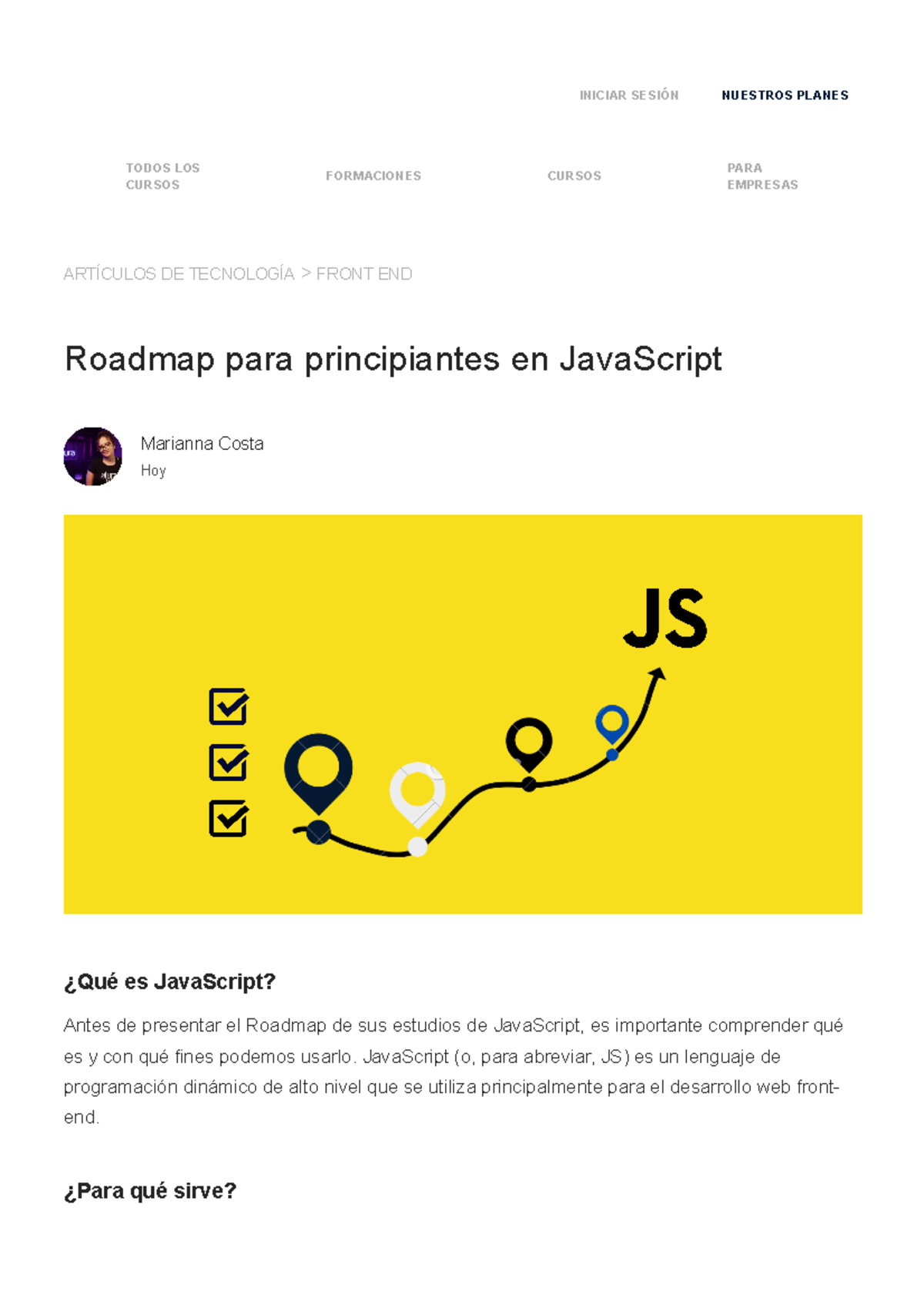 Roadmap Para Principiantes En Java Script Alura Cursos Online ¿qué Es Javascript Antes De