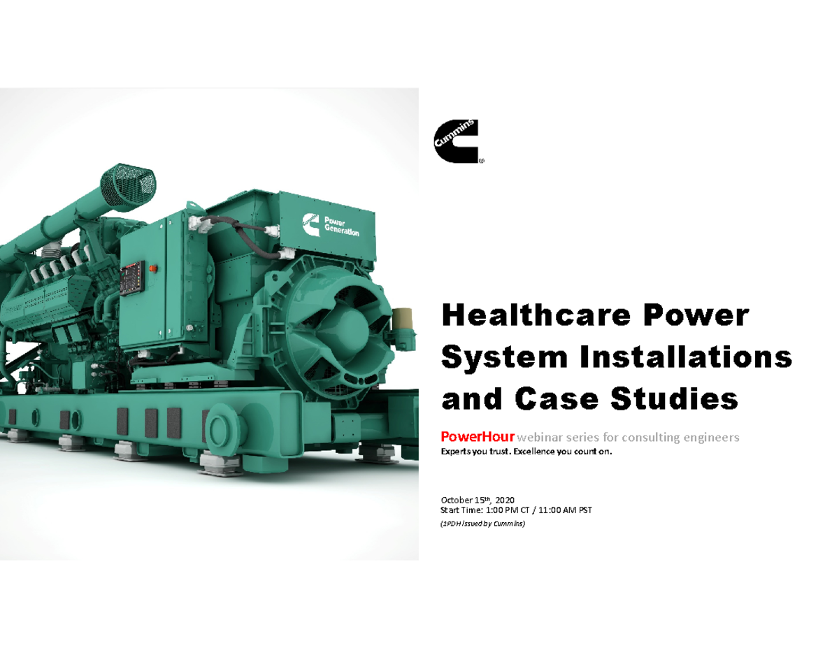 External Healthcare Showcase Power Hour final - October 15 th, 2020 ...