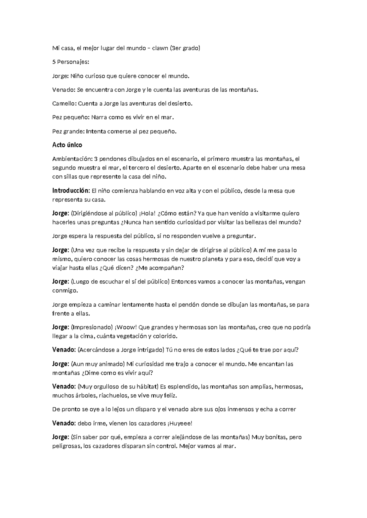 3ero de primaria - gfffff - Mi casa, el mejor lugar del mundo – clawn ...