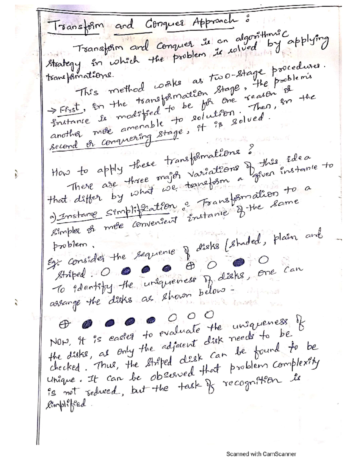Module 3 - Notes 3 - Transform and Conquer Approach : strategy ...