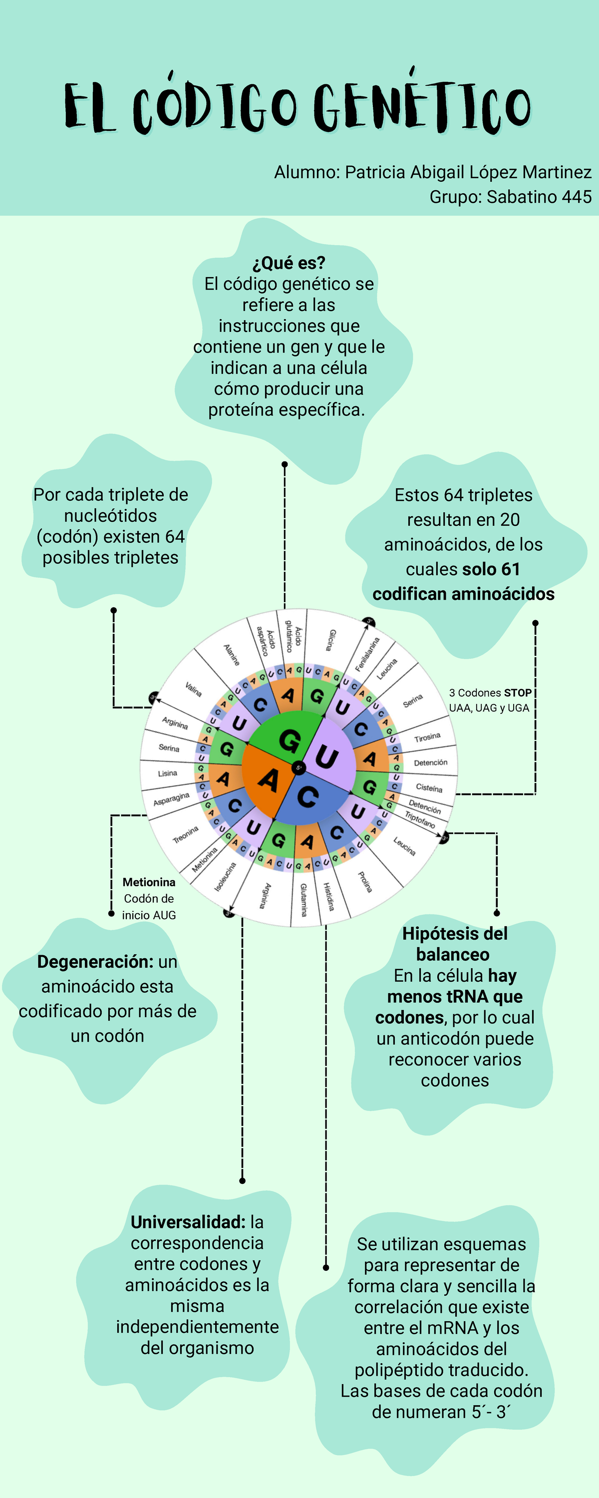 Codigo genetico - EL CÓDIGO GENÉTICOEL CÓDIGO GENÉTICO Estos 64 ...